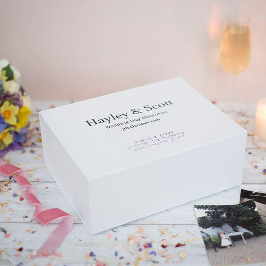 Braille Wedding Day Memory Box – Dotty About Braille