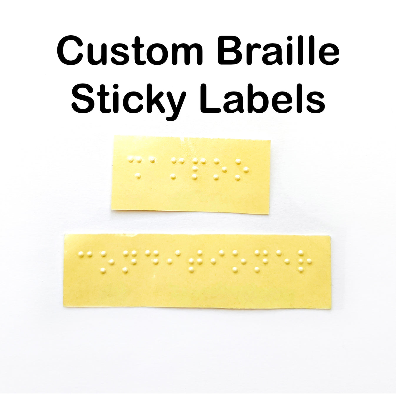 Custom Braille Sticky Labels – Dotty About Braille