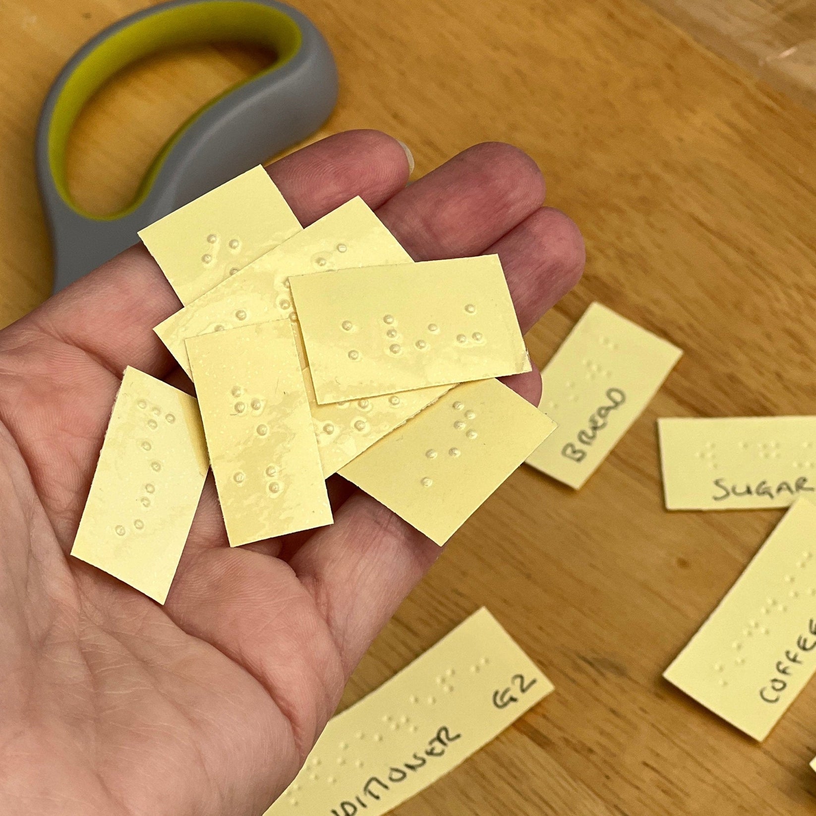 Custom Braille Sticky Labels – Dotty About Braille